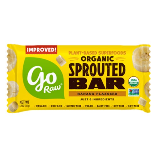 Go Raw Bar Banana Sprouted | Intelligent Nutrition Inc.
